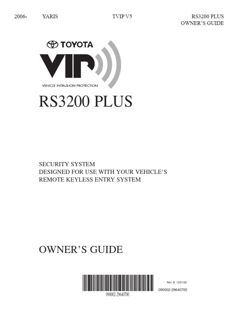RS3200 PLUS Security System Guide | PDF | Motor Vehicle | Automotive ...