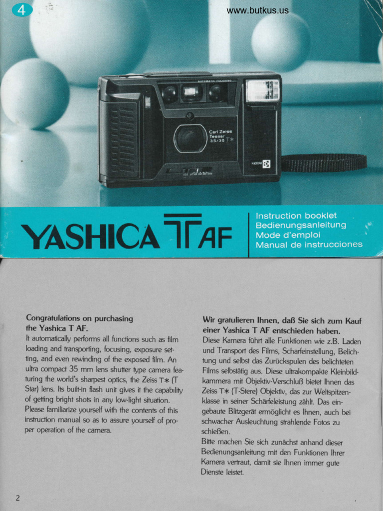 Yashica T Af | PDF