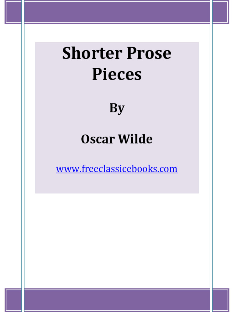 Shorter Prose Pieces | PDF | Dress | Clothing