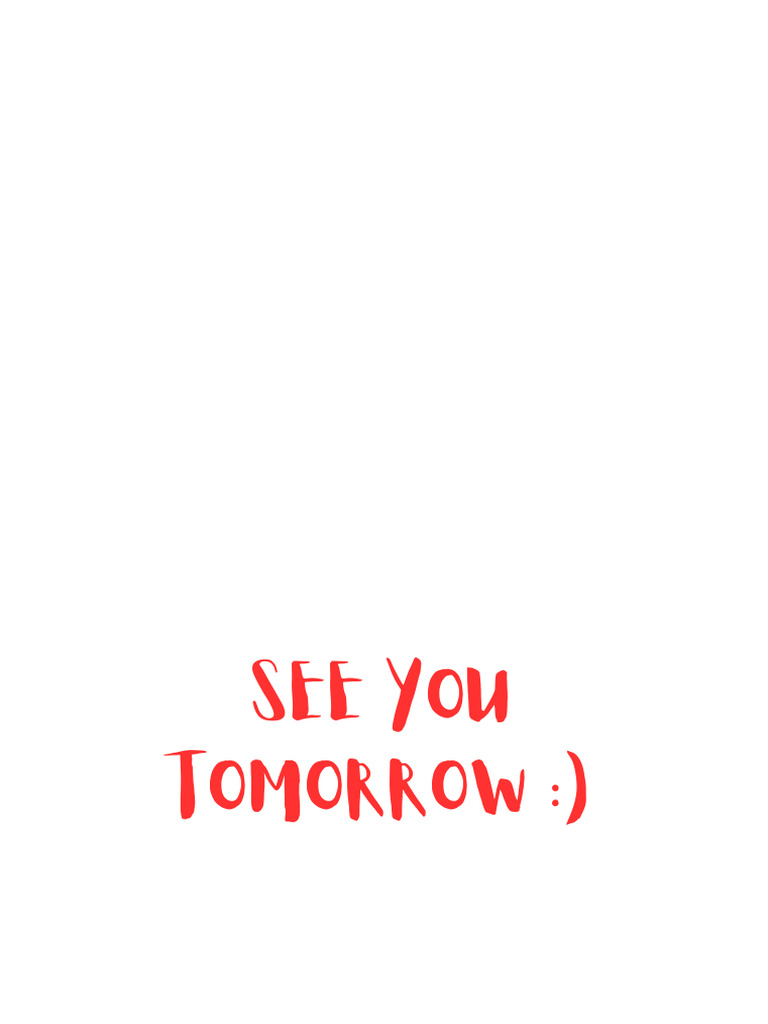 See You Tomorrow | PDF