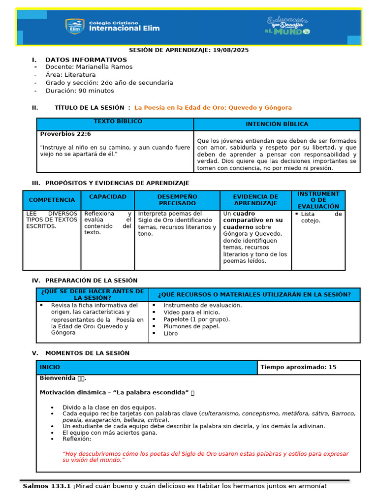 Poesía del Siglo de Oro: Quevedo y Góngora | PDF