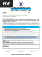 COT Rating Sheet for Highly Proficient Teachers | PDF | Teachers | Learning