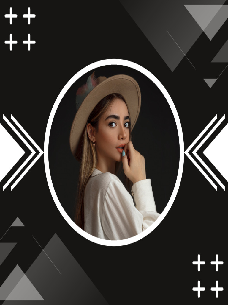Black & White Simple Facebook Profile Picture | PDF