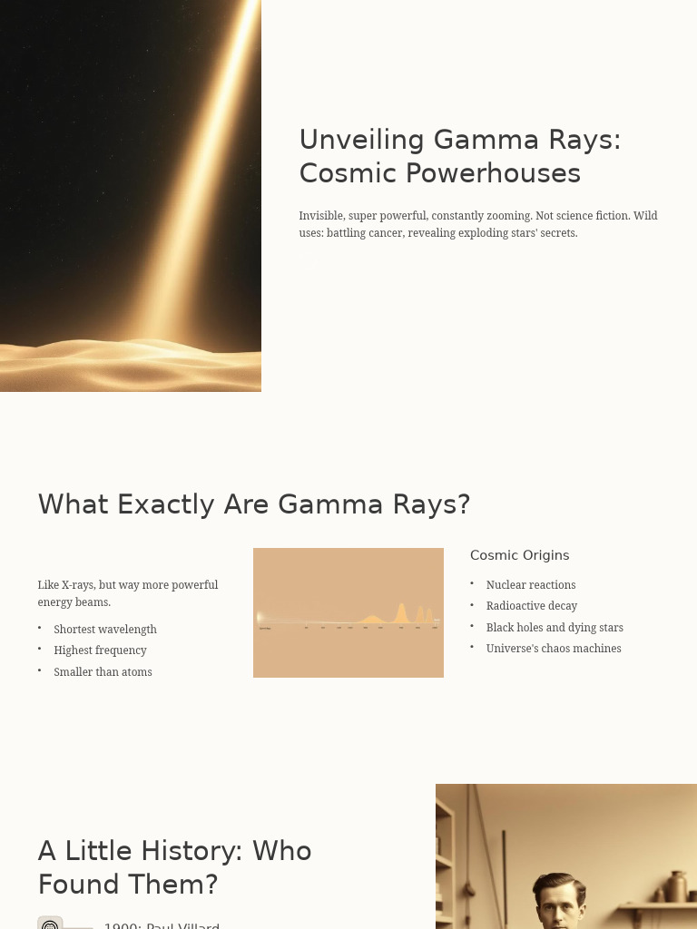 Unveiling Gamma Rays Cosmic Powerhouses | PDF