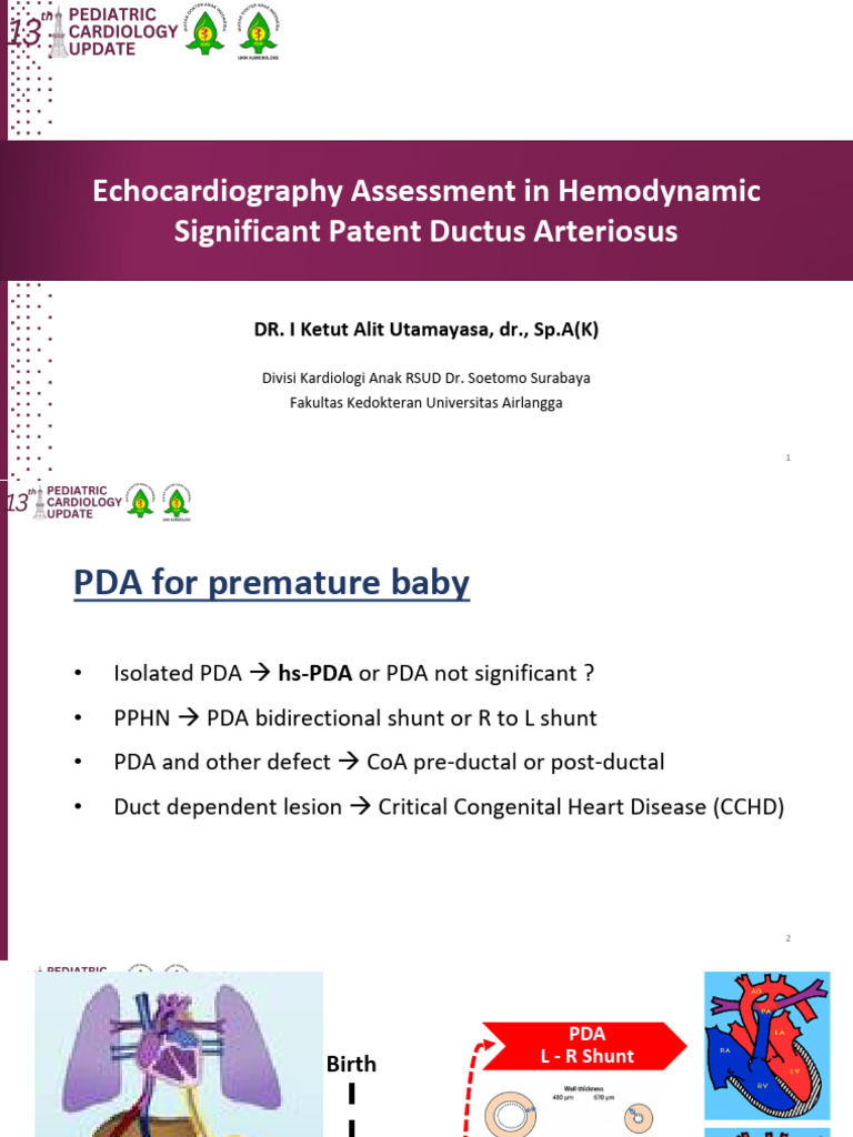 Echocardiography of Hemodynamic PDA | PDF | Diastole | Cardiovascular ...