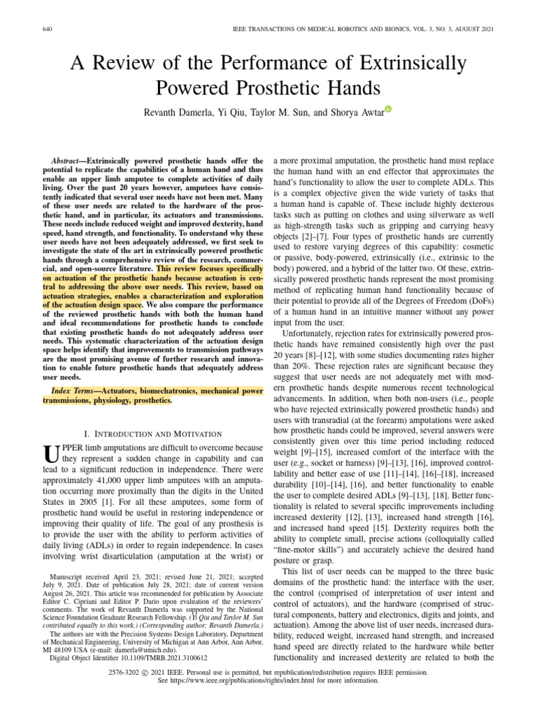 2021 Damerla A Review of The Performance of Extrinsically Powered ...