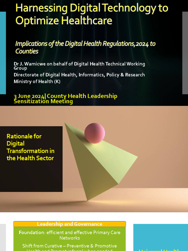 Presentation To County Health Leadership - Sensitization On Digital ...