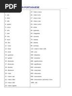 Números de 1 a 100 em Português | PDF
