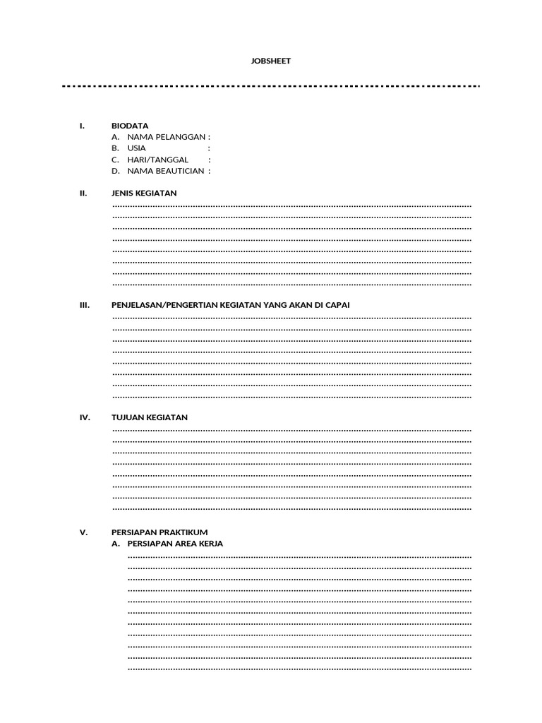 JOBSHEET | PDF