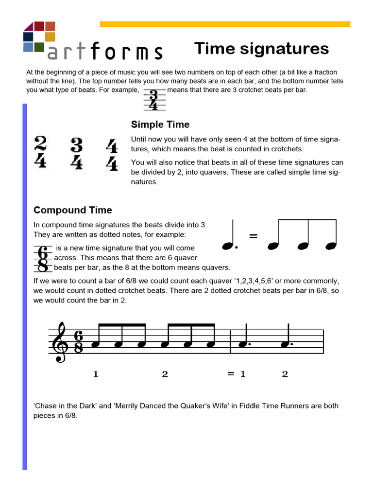 Understanding Compound Time Signatures | PDF | Poetics | Musical Forms