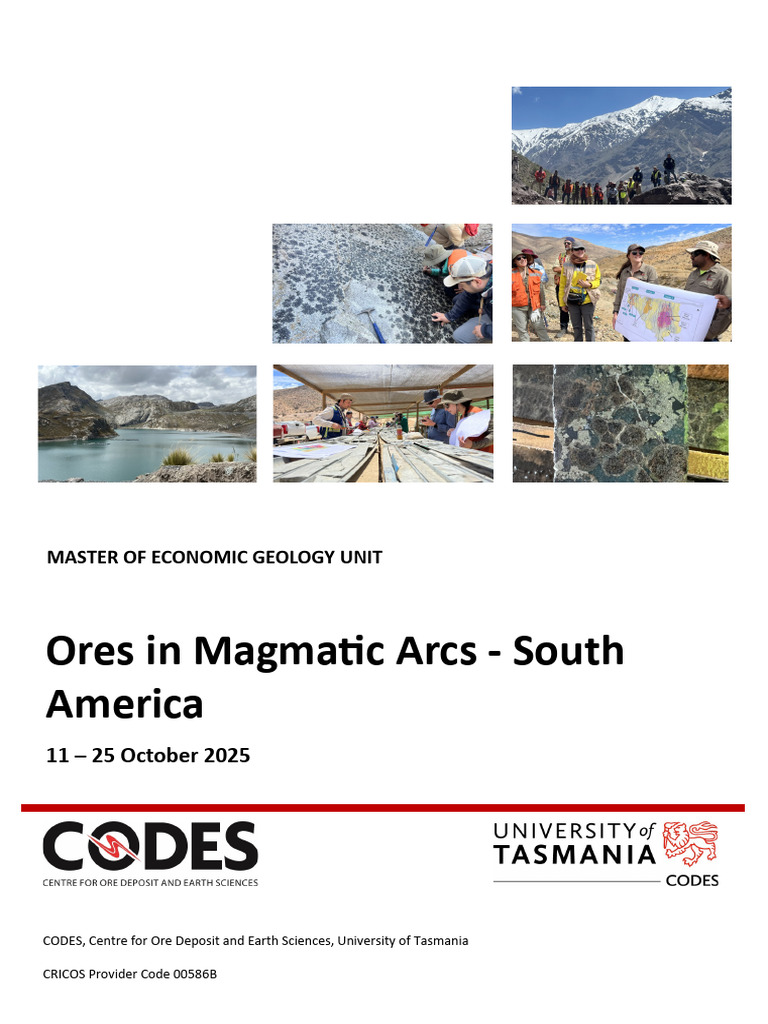 Ores in Magmatic Arcs Course 2025 | PDF | Geology