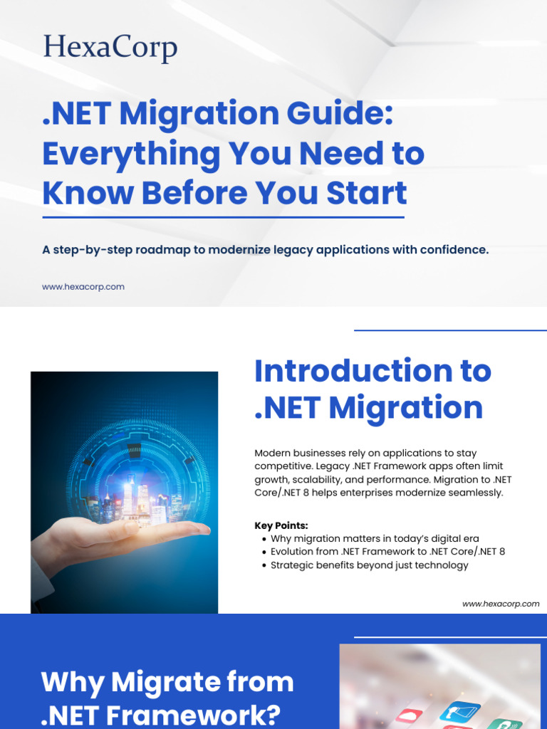 .NET Migration Guide Everything You Need to Know Before You Start | PDF ...