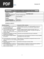 Pre-Moderation Tool Annexure J1 | PDF | Cognition