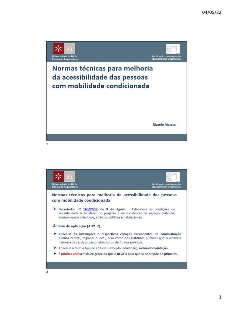 Normas de Acessibilidade em Habitação | PDF | Acessibilidade