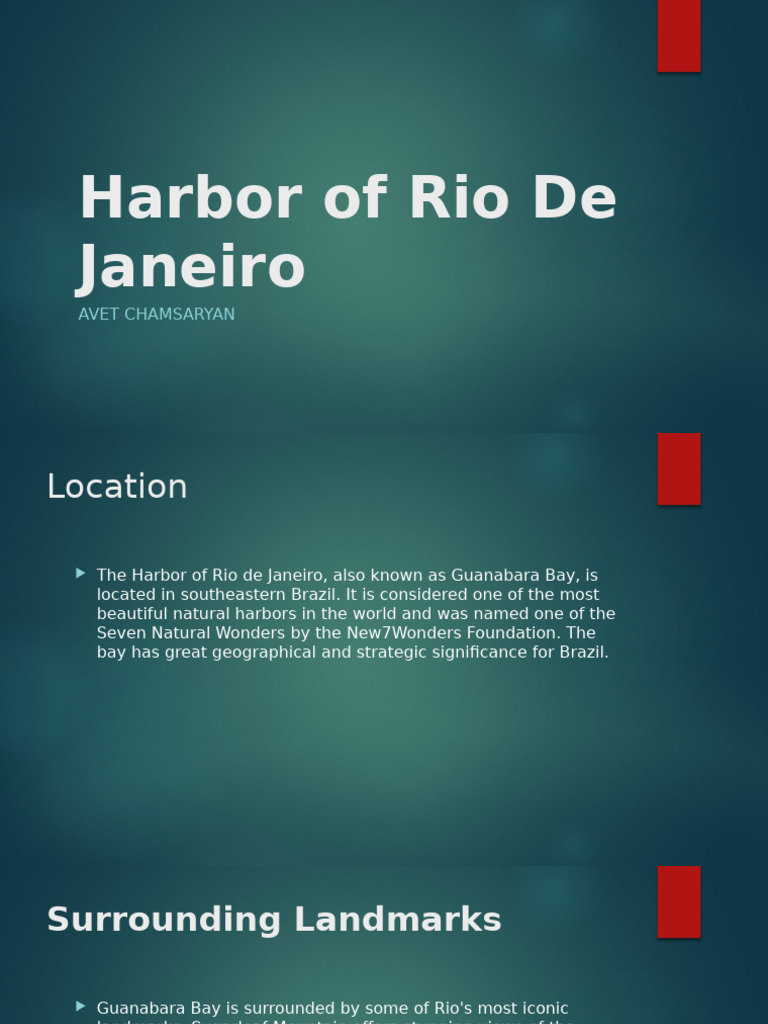 Facts About Rio de Janeiro Harbor | PDF