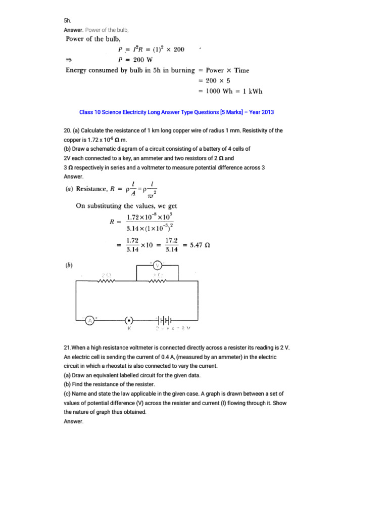 Selfstudys Elecrticity Part | PDF | Series And Parallel Circuits ...