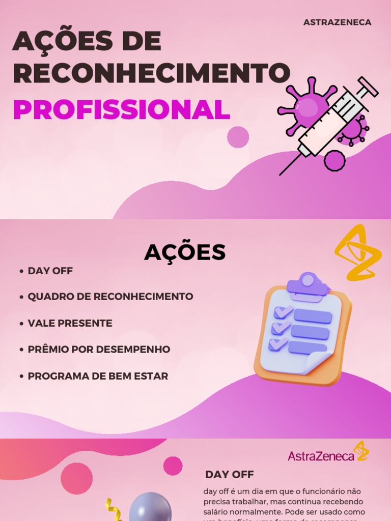 Ações de Reconhecimento na AstraZeneca | PDF