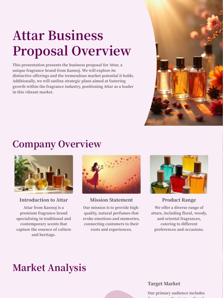 Attar Business Model Proposal in Lucknow | PDF | Brand | Perfume