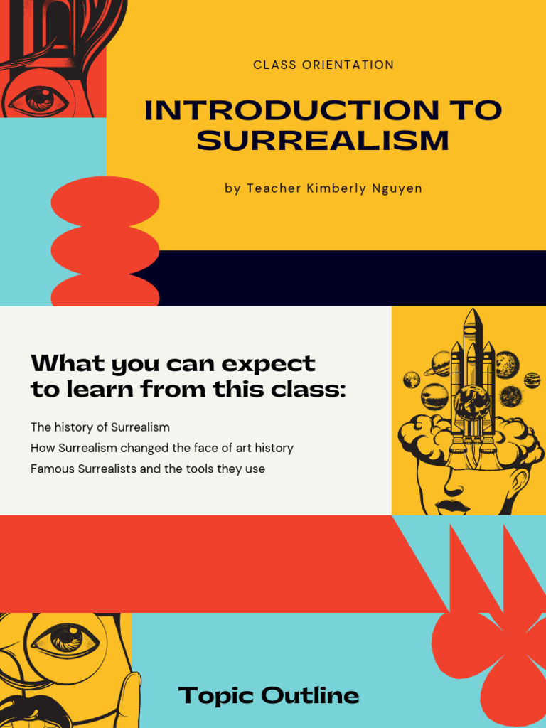 Introduction To Surrealism Education Presentation in A Colorful Flat ...