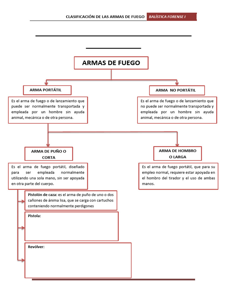 Clasificación de Armas de Fuego | PDF | Armas de fuego | Revista (armas ...