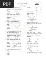 Class 9 Mathematics: Lines and Angles Worksheet | PDF | Triangle | Angle