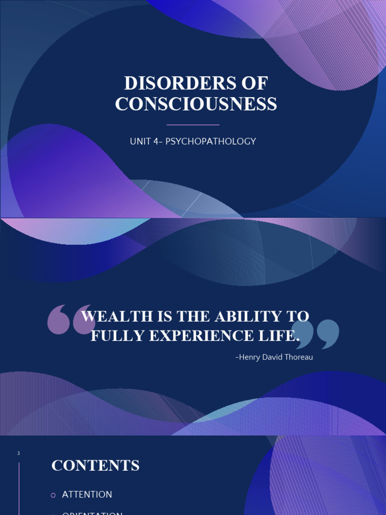 Understanding Consciousness Disorders | PDF | Illusion | Perception