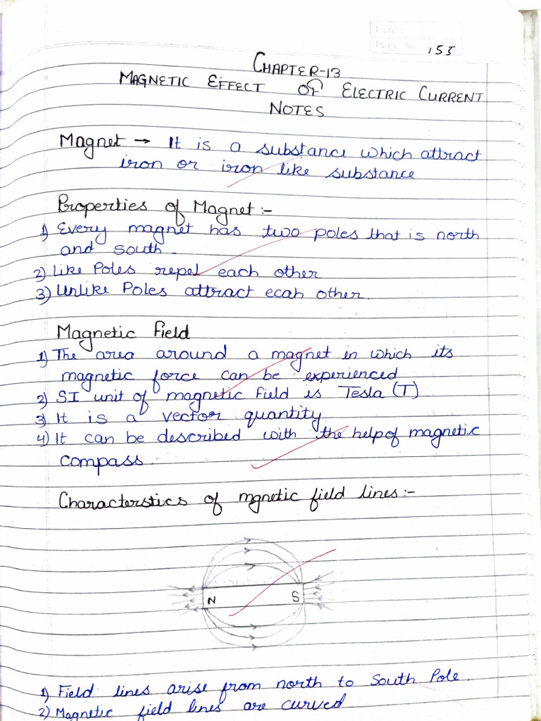 Ch12 Magnetic Effects of Electric Current | PDF | Particle Physics | Force
