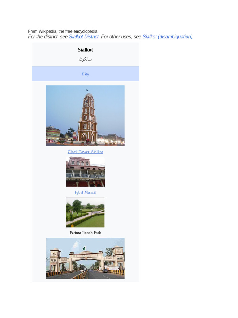 Sialkot | PDF
