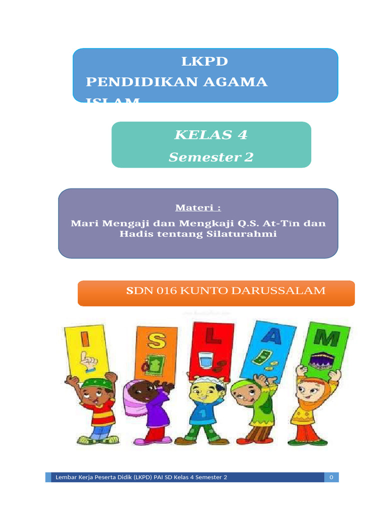 LKPD Pai Kelas 4 | PDF