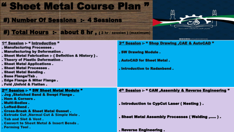 Sheet Metal Fabrication Course Plan | PDF