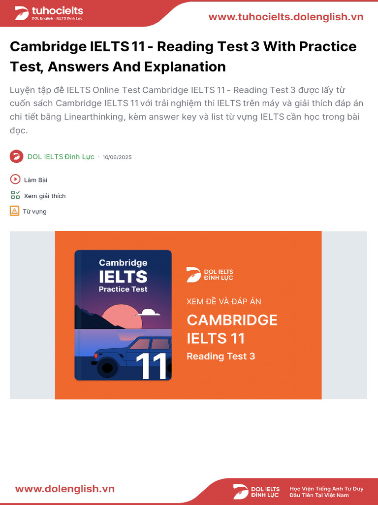 Cambridge IELTS 11 Test 3 Answers | PDF | Silk | Mathematics
