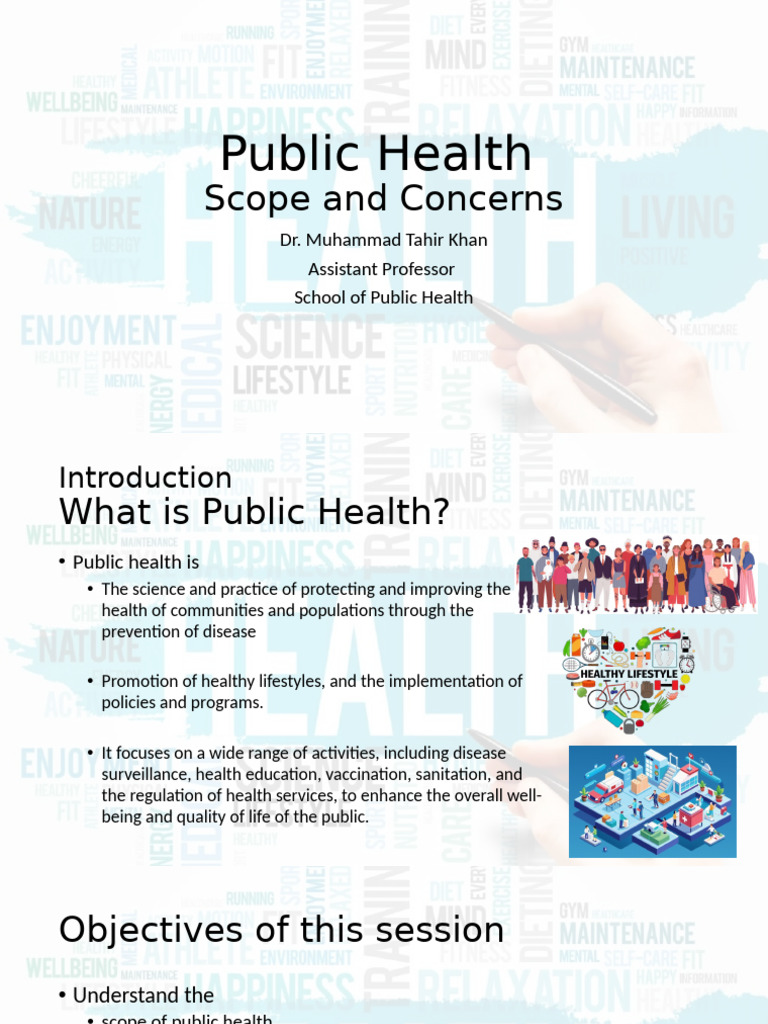 Scope and Concerns in Public Health | PDF | Public Health | Health ...
