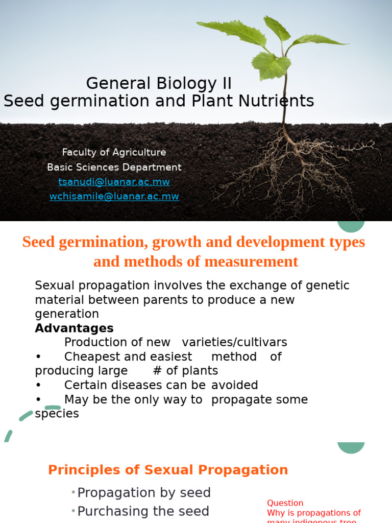 2.3-BIO 31201 Seed Germination and Plant Nutrients | PDF | Seed ...