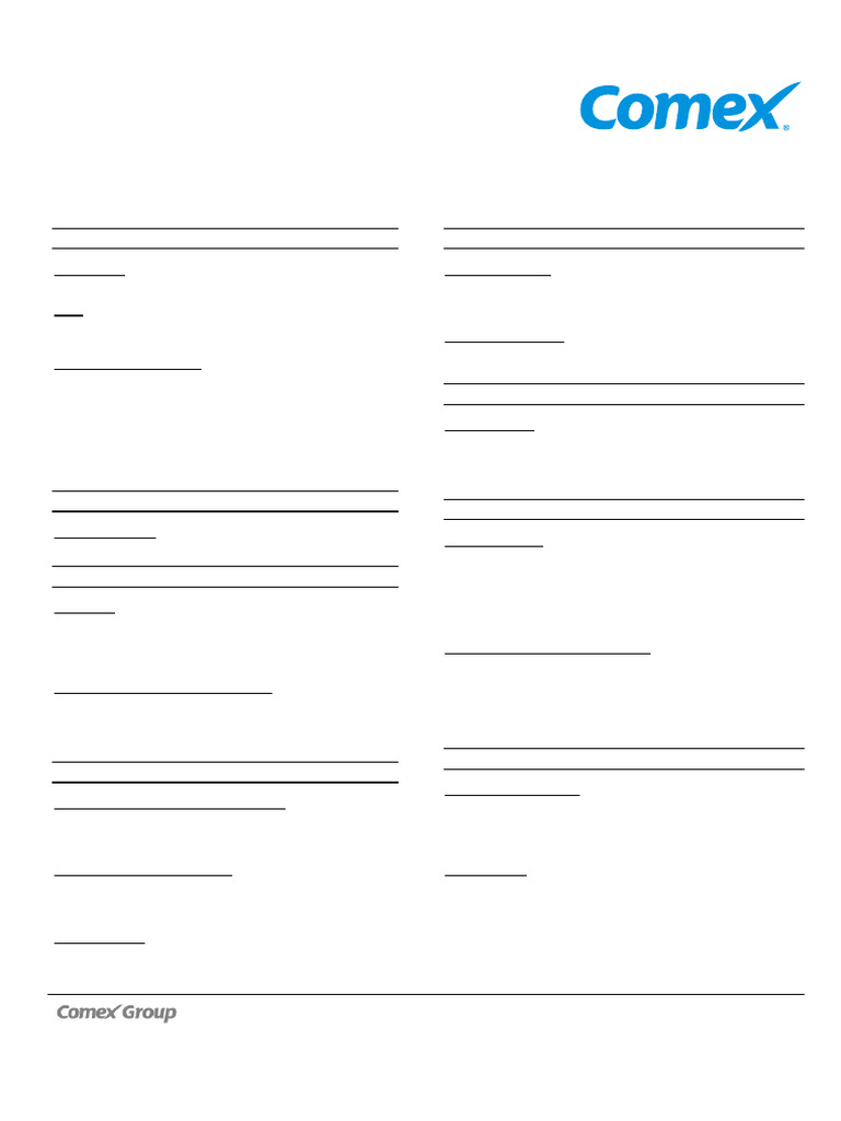 Thinner Estándar: Carta Técnica COMEX | PDF | Barniz