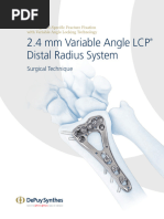 Medartis Distal Radius Surgical Technique | PDF | Drill | Limbs (Anatomy)