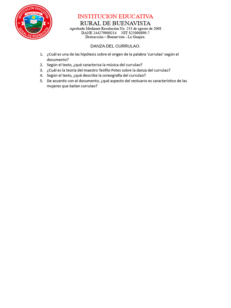 Danza Del Currulao | PDF
