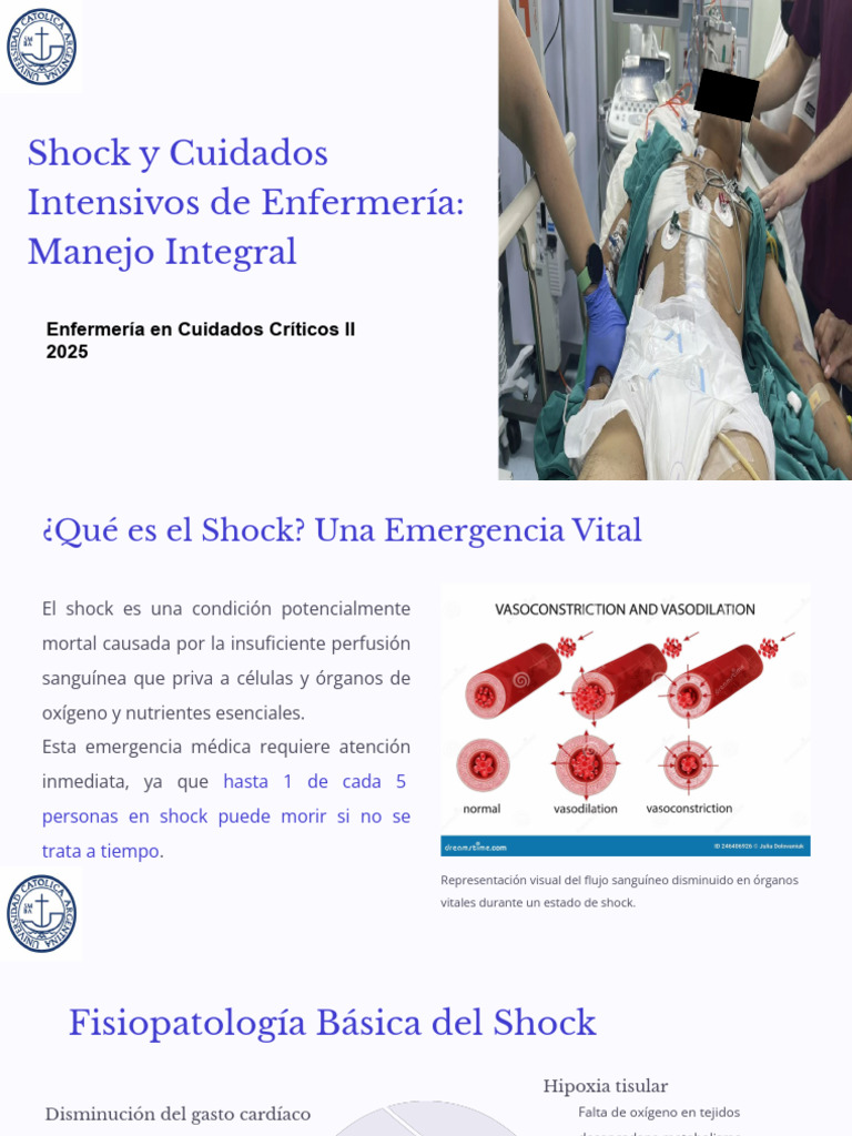 Manejo Integral del Shock en UCI | PDF | Choque (circulatorio) | Septicemia