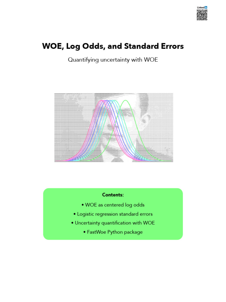 WOE and Log Odds: Standard Errors Explained | PDF | Logistic Regression ...