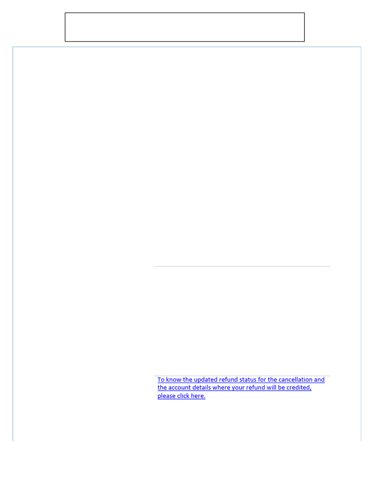 MakeMyTrip Refund Status Update | PDF