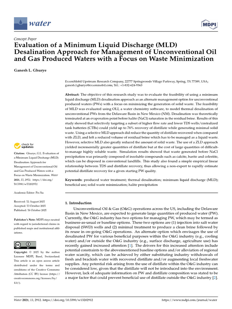 Water | PDF | Desalination | Water