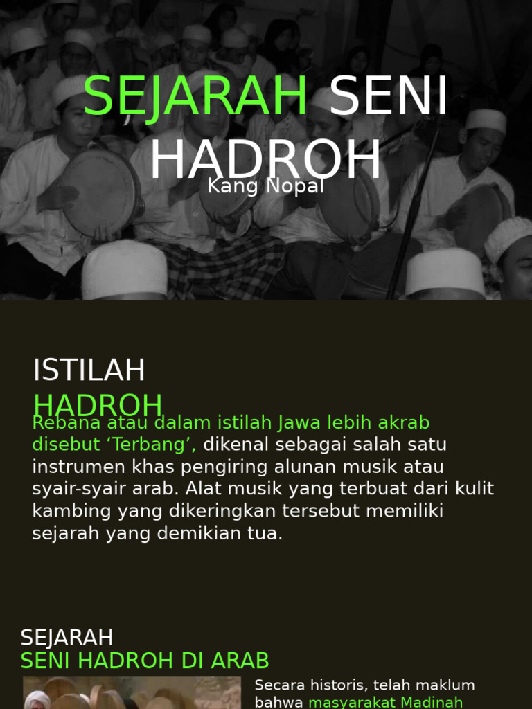 Sejarah dan Perkembangan Seni Hadrah | PDF