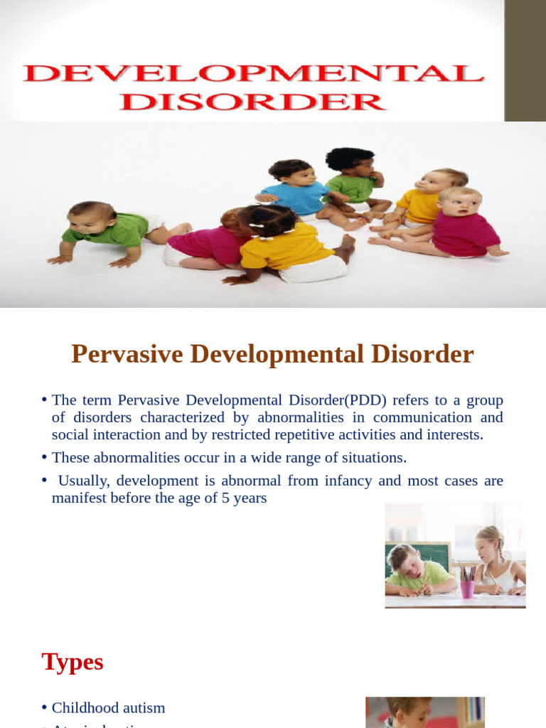 Understanding Pervasive Developmental Disorders | PDF | Pervasive ...