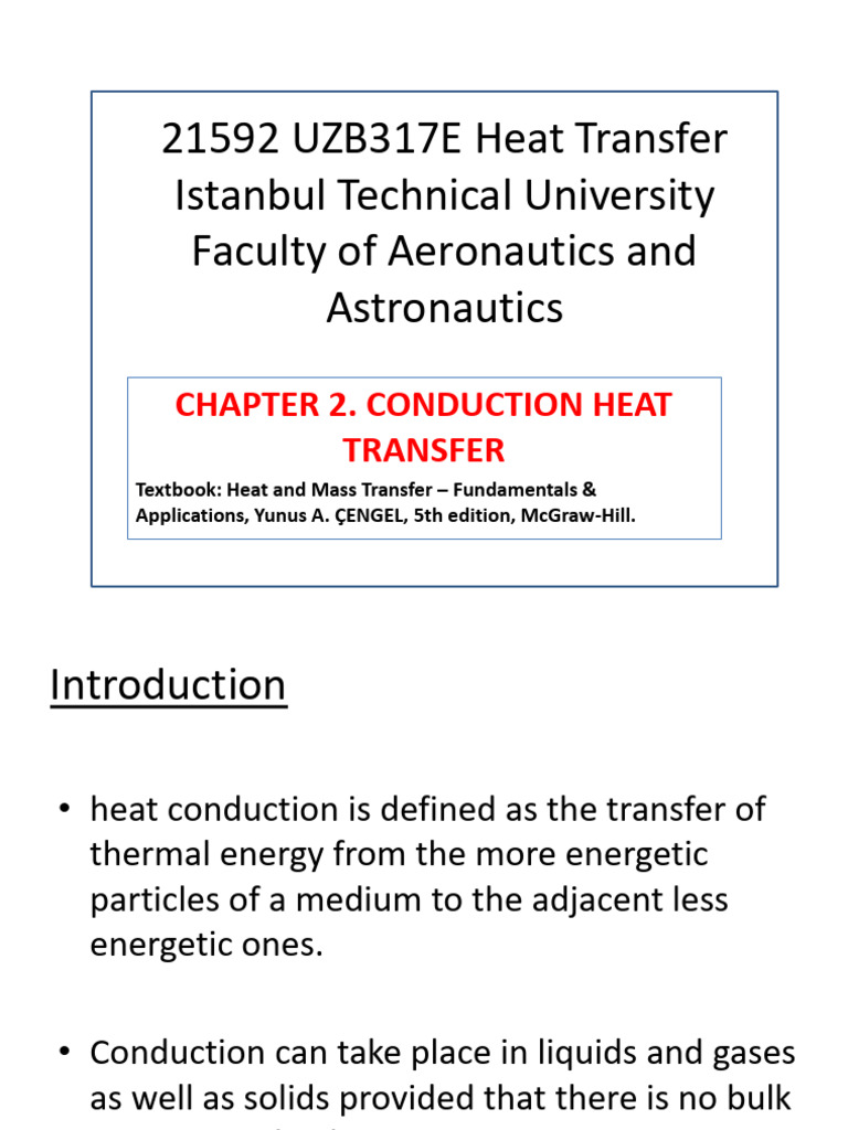 One-Dimensional Heat Conduction Analysis | PDF | Thermal Conduction ...