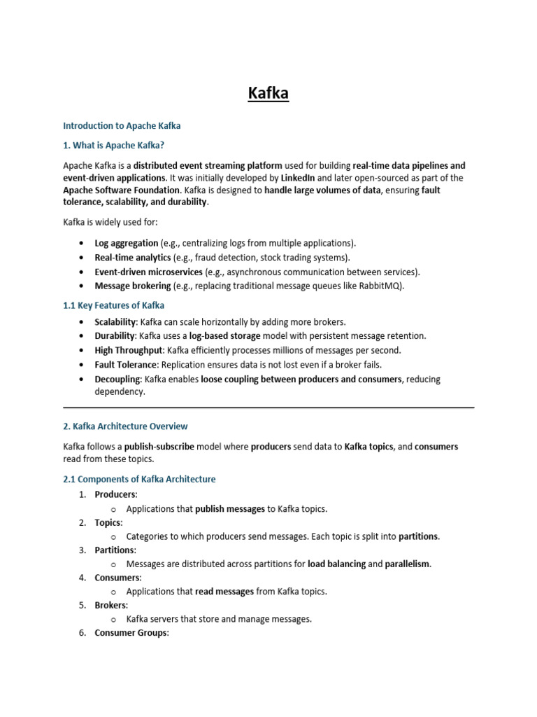 Kafka | PDF | Scalability | Computer Science