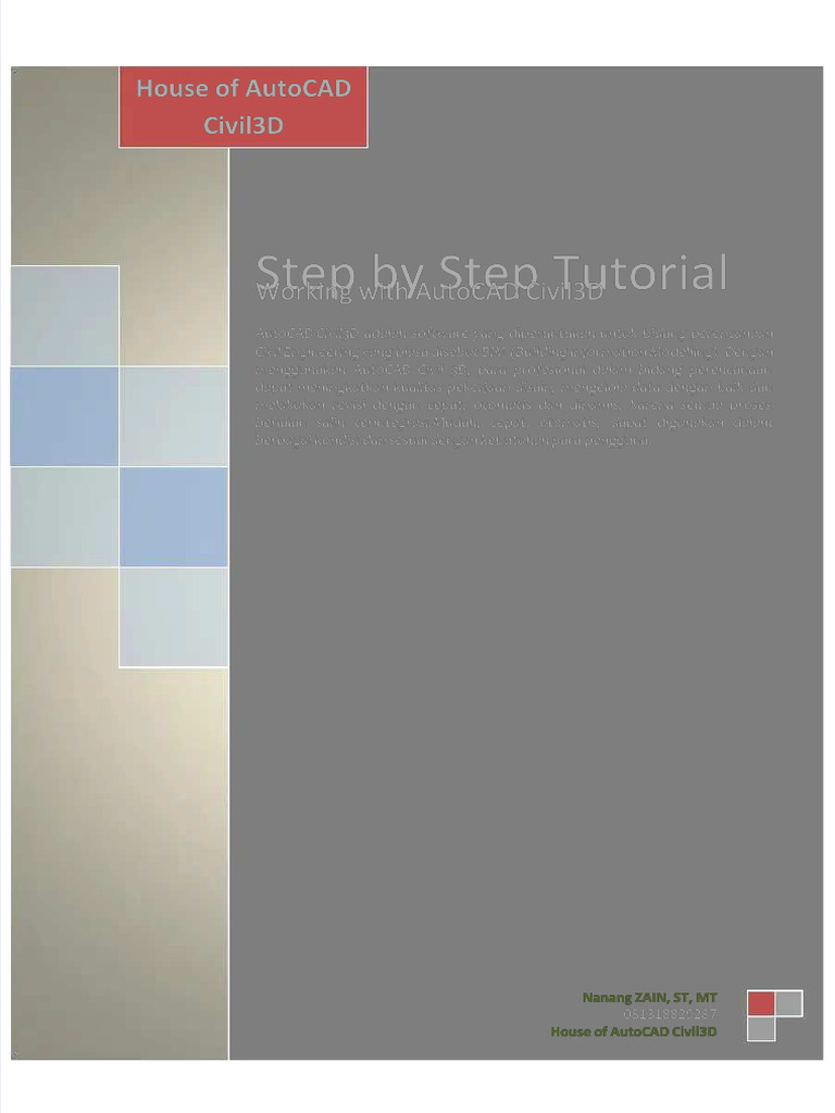 Step by Step Tutorial Civil 3d | PDF | Building Information Modeling ...