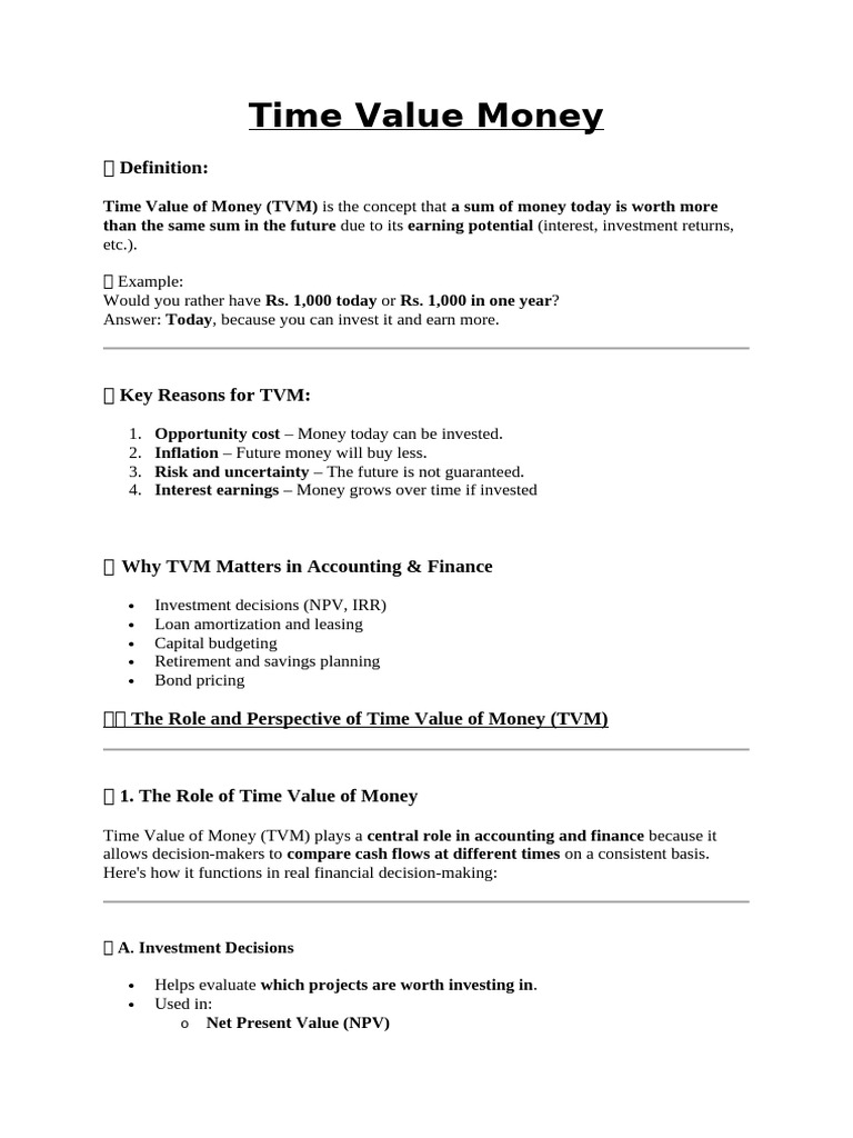 Understanding Time Value of Money | PDF | Cost Of Living | Present Value