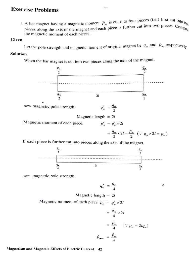 Unit 3 Phy Problems | PDF | Magnetic Field | Magnet