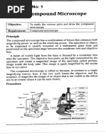 Labeled Diagram of a Compound Microscope | PDF