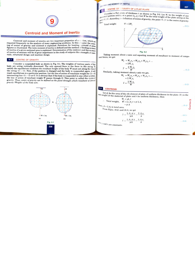 Moment of Inertia for Triangular Sections | PDF | Area | Euclidean Geometry