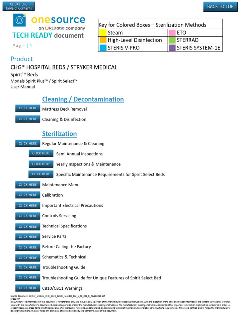 Spirit Select Bed User Manual | PDF | Menu (Computing ...